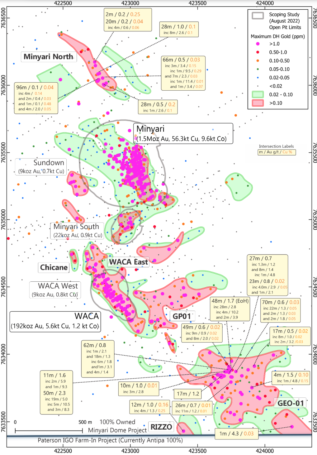 Antipa Minerals doubles gold mineralisation strike at Minyari Dome’s GEO-01 discovery | ASX:AZY